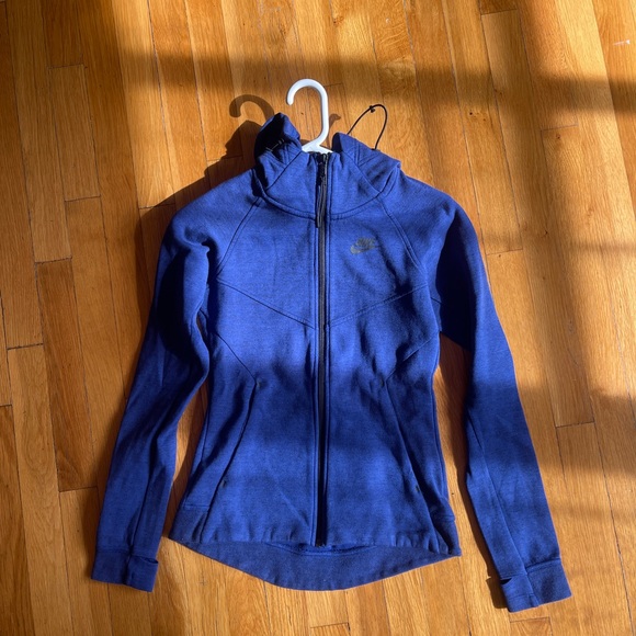 Nike | Tops | Womens Cobalt Blue Nike Fleece Jacket | Poshmark